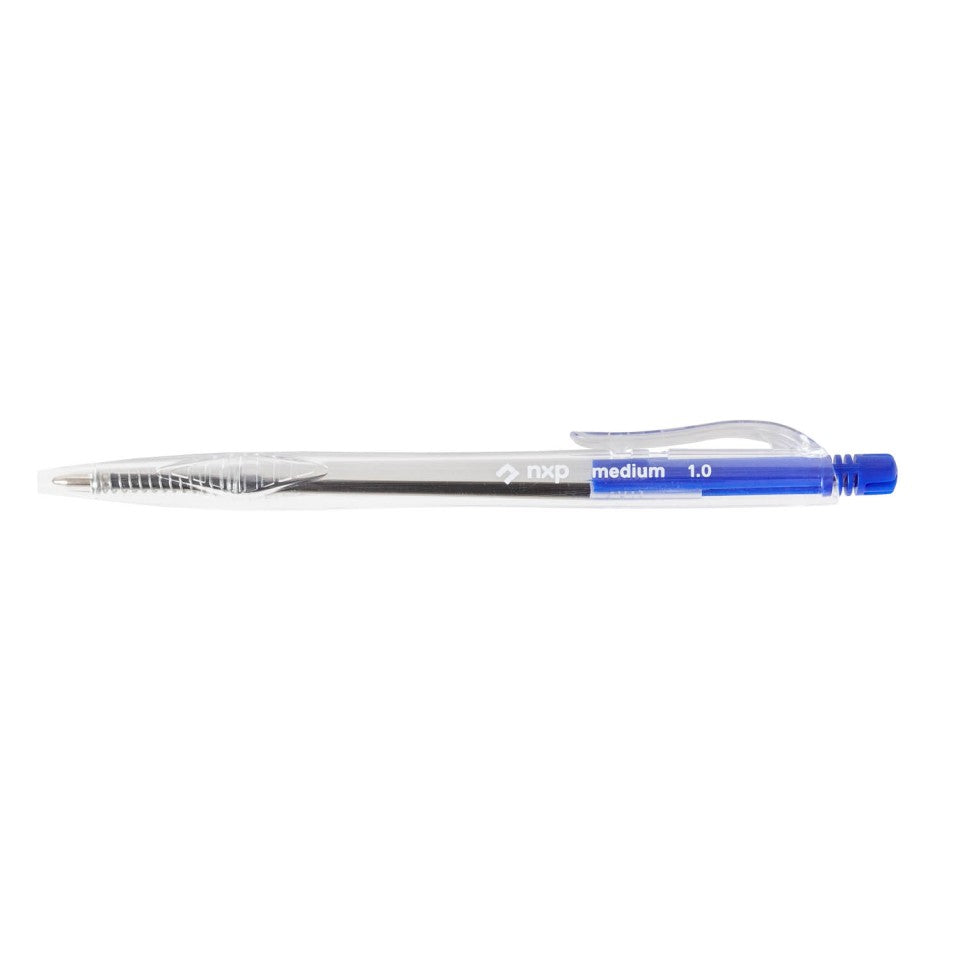 NXP Ballpoint Pen Retractable Blue Box 50